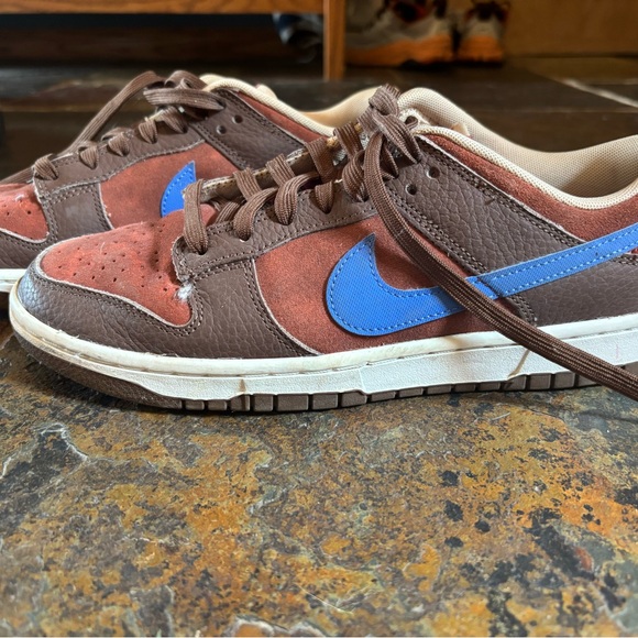 Nike | Shoes | Nike Dunk Sneakers In Brown And Blue | Poshmark